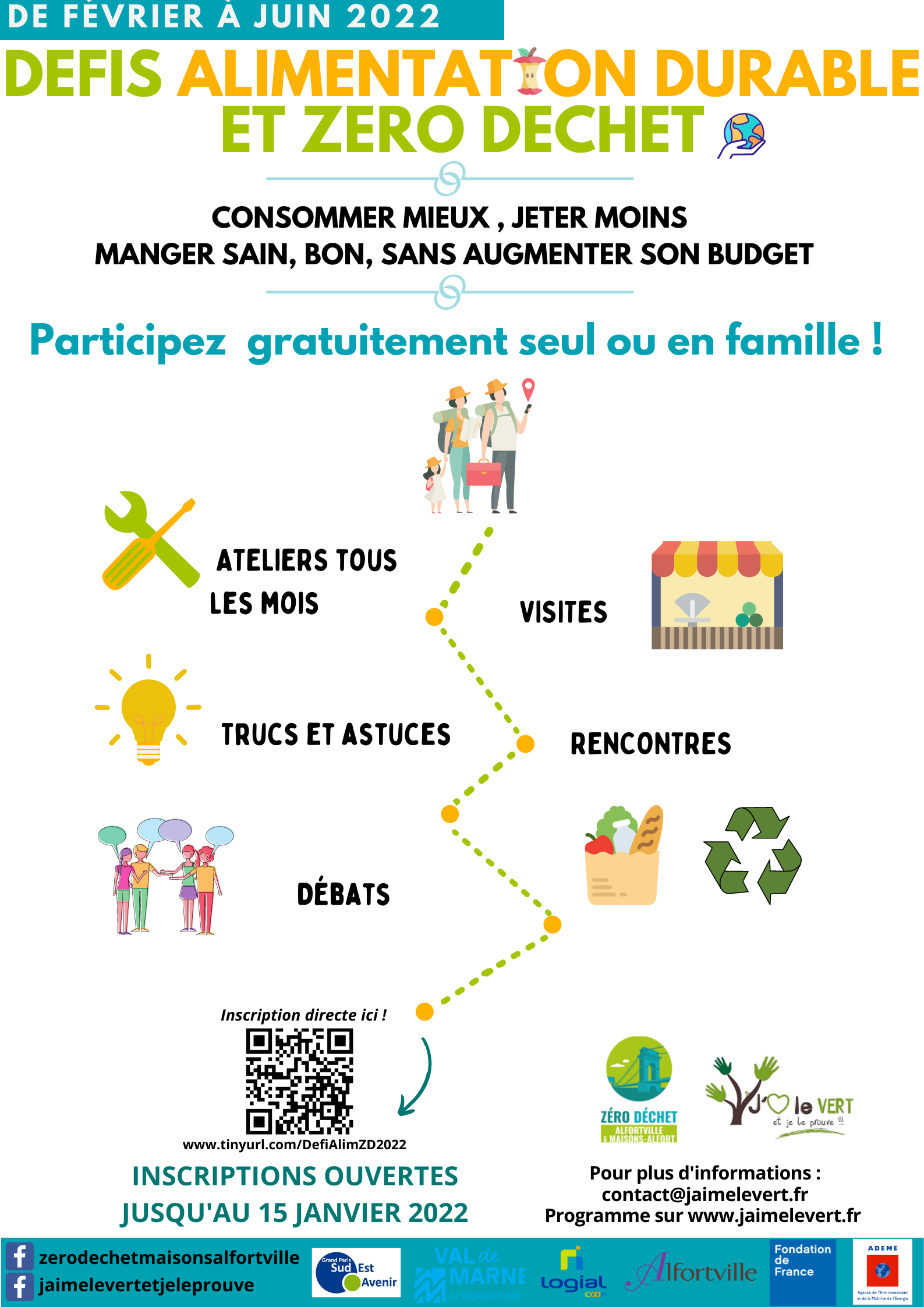 Défis Alimentation Durable et Zéro Déchet 2022 – J'aime le vert